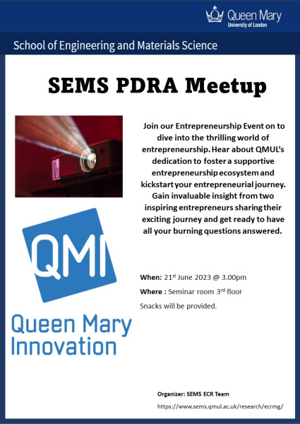 SEMS PDRA Meeting: QMUL School of Engineering and Materials Science