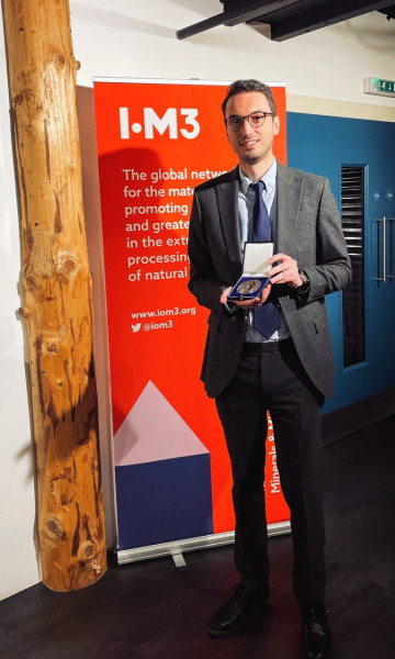 Dimitrios Papageorgiou is presented the Rosenhain Medal and Prize by ...