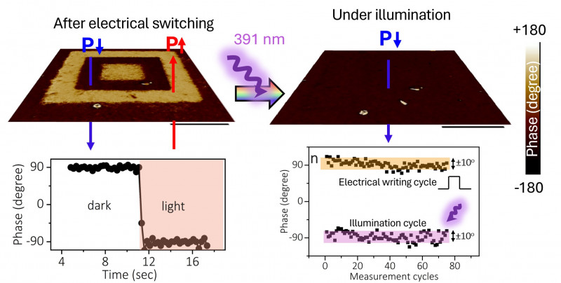 Reversible ferroelectric polarisation: breakthrough in optical ...