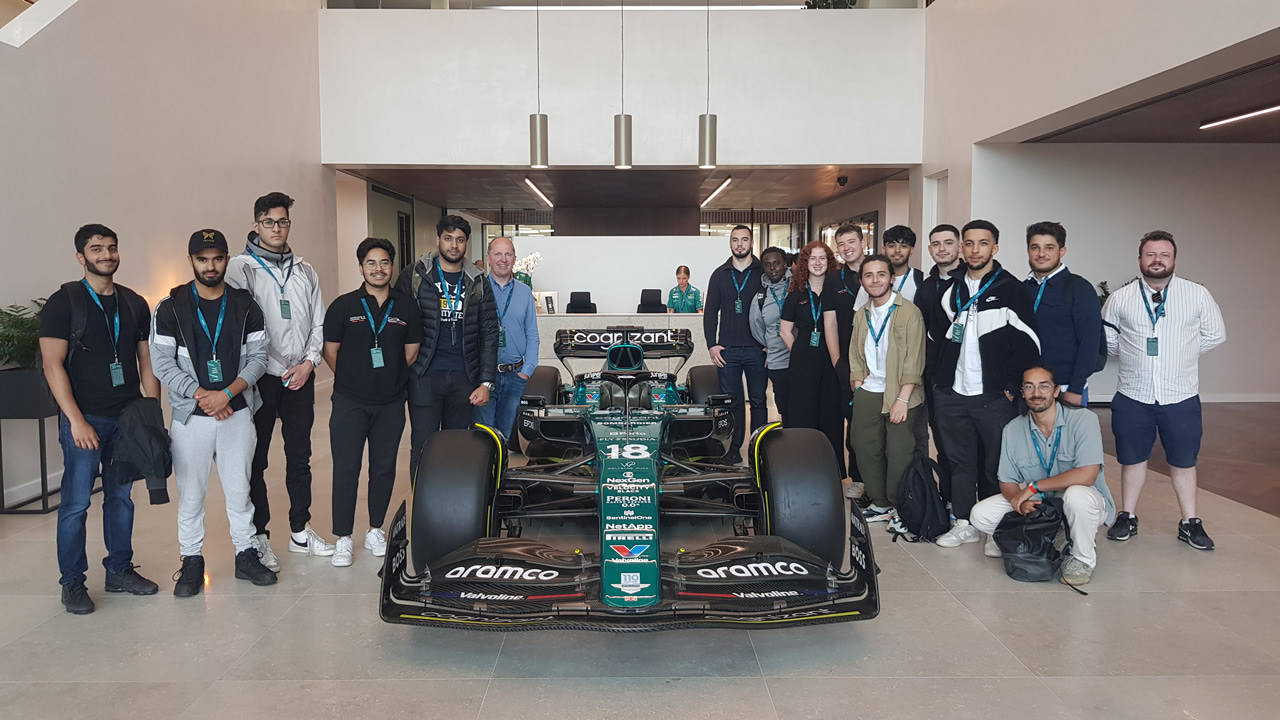 School of Engineering and Materials Science students visit Aston Martin ...