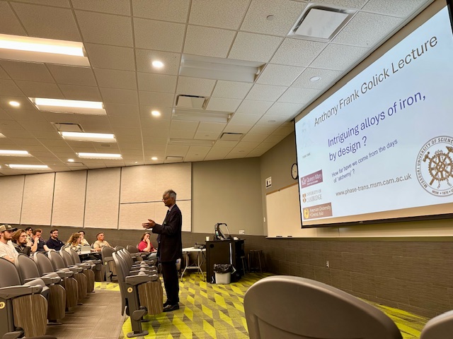 Prof Harry Bhadeshia gives 27th Frank Golick Lecture in Missouri: QMUL ...