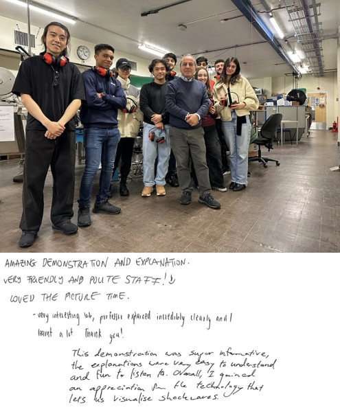 UCL Engineering Students Visit SEMS' Aeronautical Lab: QMUL School of Engineering and Materials ...