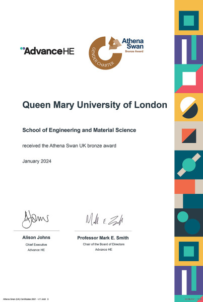 Engineers Celebrate Athena Swan Success: QMUL School of Engineering and ...
